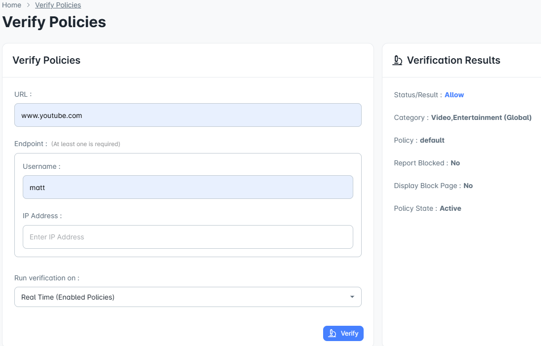 Verify Policy: Policy Verification – Ativion